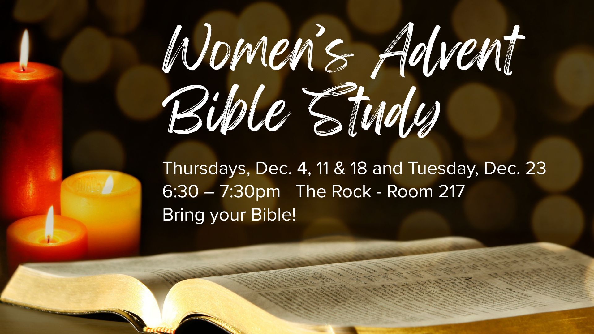Women’s Advent Bible Study – The Rock Lutheran Church